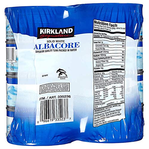 Kirkland Signature Solid White Albacore Tuna Cans - 8 Pack (7 ounce)