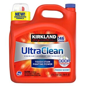 kirkland signature ultra clean he liquid laundry detergent, 146 loads, 194 fl oz