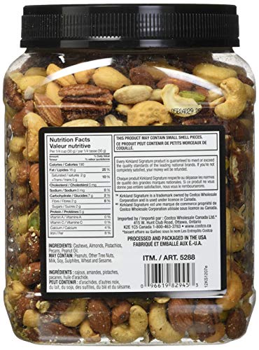 Kirkland Signature Extra Fancy Unsalted Mixed Nuts 2.5 (LB)