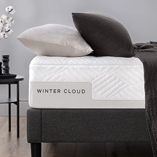 Zinus 12 Inch Winter Cloud Memory Foam Mattress/Pressure Relieving/CertiPUR-US Certified/Bed-in-a-Box/All-New/Made in USA, Queen