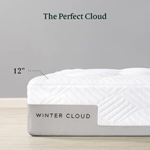 Zinus 12 Inch Winter Cloud Memory Foam Mattress/Pressure Relieving/CertiPUR-US Certified/Bed-in-a-Box/All-New/Made in USA, Queen