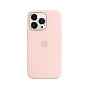 apple iphone 13 pro silicone case with magsafe – chalk pink