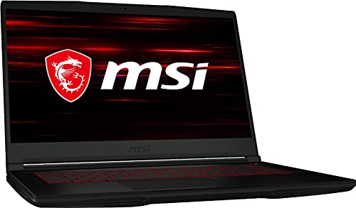 MSI GF63 Gaming Laptop Computer, 15.6" FHD, Intel Quad-Core i5-10300H (Beat i7-8750H), 8GB DDR4 RAM, 256GB PCIe SSD, GTX 1650 4GB, WiFi6, Bluetooth 5.1, Backlit Keyboard, Windows 10, 64GB Flash Drive