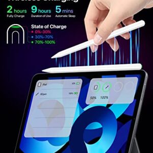 iPad Pencil 2nd Generation with Magnetic Wireless Charging, Same as Apple Pencil 2nd Generation,Stylus Pen Compatible with iPad Pro 11 in 1/2/3/4, iPad Pro 12.9 in 3/4/5/6, iPad Air 4/5, iPad Mini 6