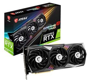 msi gaming geforce rtx 3070 8gb gdrr6 256-bit hdmi/dp tri-frozr 2 torx fan 4.0 ampere architecture rgb oc graphics card (rtx 3070 gaming x trio)