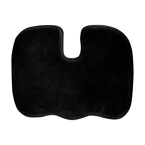 Flash Furniture Seat Cushion for Office Chair - CertiPUR-US Certified Memory Foam - Pillow for Sitting, Black