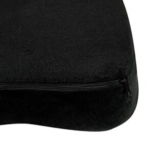 Flash Furniture Seat Cushion for Office Chair - CertiPUR-US Certified Memory Foam - Pillow for Sitting, Black