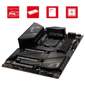 MSI MEG X570S ACE MAX Gaming Motherboard (ATX, AMD, Socket AM4. DDR4, PCIe 4, CFX, M.2 Slots, Wi-Fi 6E)