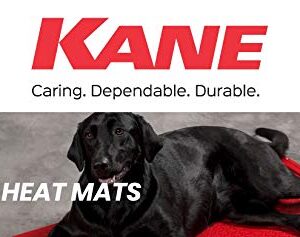 KANE Electric Pet Heat Mat - Heated Pad/Warmer Bed PPHM18R for Pet & Reptile with Dial-A-Temp Rheostat HMR-300 Temperature Control; Safe for Dog, Cat, Puppy, Kitten, Tortoise, Snake (18" x 18")