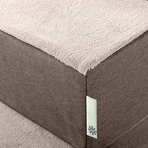 ZINUS Easy Pet Stairs / Pet Ramp / Pet Ladder, Large, Sand