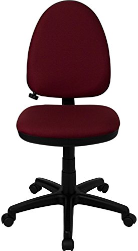 Flash Furniture Mid-Back Burgundy Fabric Multifunction Swivel Ergonomic Task Office Chair with Adjustable Lumbar Support