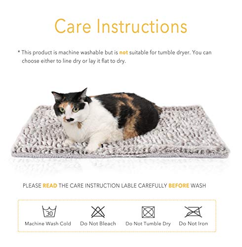 Self Heating Cat Pad Self Warming Cat Bed 27.5" x 18.5" Thermal Cat Mat for Outdoor and Indoor Pets