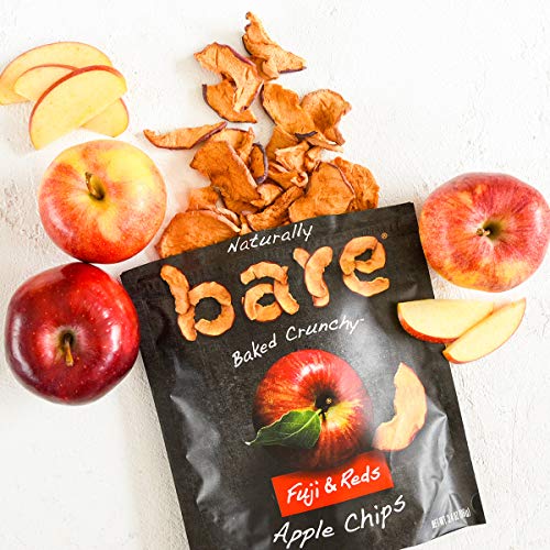 Bare Baked Crunchy Apple Fruit Snack Pack, Gluten Free Snacks, Fujis & Reds, 0.53 Ounce (Pack of 16)