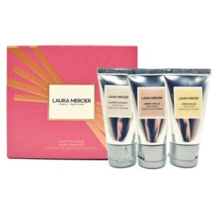 laura mercier 3-pc. party of three hand cream travel size set:: almond coconut, ambre vanille, crème brûlée