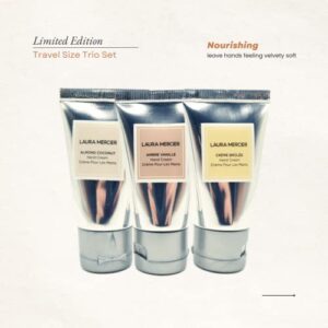 Laura Mercier 3-Pc. Party Of Three Hand Cream Travel Size Set:: Almond Coconut, Ambre Vanille, Crème Brûlée