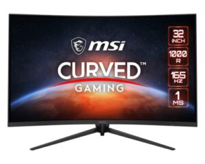 msi g321cqp, 32″ gaming monitor, 2560 x 1440 (qhd), va, 165hz, freesync premium, hdmi, displayport, tilt, swivel, height adjustable,pivot