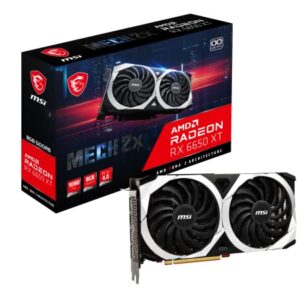 MSI Gaming Radeon RX 6650 XT 128-bit 8GB GDDR6 DP/HDMI Dual Torx 3.0 Fans FreeSync DirectX 12 VR Ready OC Graphics Card (RX 6650 XT MECH 2X 8G OC)