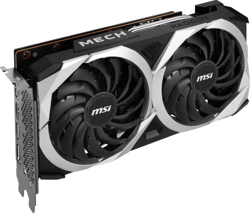 MSI Gaming Radeon RX 6650 XT 128-bit 8GB GDDR6 DP/HDMI Dual Torx 3.0 Fans FreeSync DirectX 12 VR Ready OC Graphics Card (RX 6650 XT MECH 2X 8G OC)