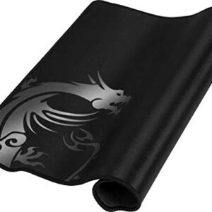 MSI Agility GD30 - Gaming Mouse Pad, Silk Gaming Fabric Surface, Soft Seamed Edges, Anti-Slip Base - 450 x 400 x 3 mm