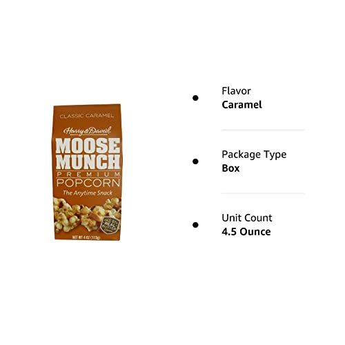 Harry and David Moose Munch Premium Popcorn - Classic Caramel - 4.5 Oz Box