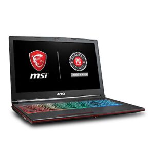 msi gp63 leopard-077 15.6″ performance gaming laptop i7-8750h (6 cores), nvidia geforce gtx 1060 6g, 256gb nvme ssd + 1tb hdd, 16gb ram, win 10, vr ready, rgb kb