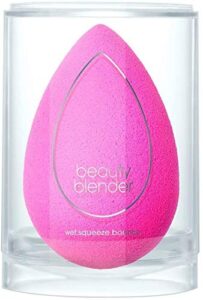 the beautyblender original pink blender makeup sponge for blending liquid foundations, powders and creams. flawless, professional streak free application blend, vegan, cruelty free and made in the usa