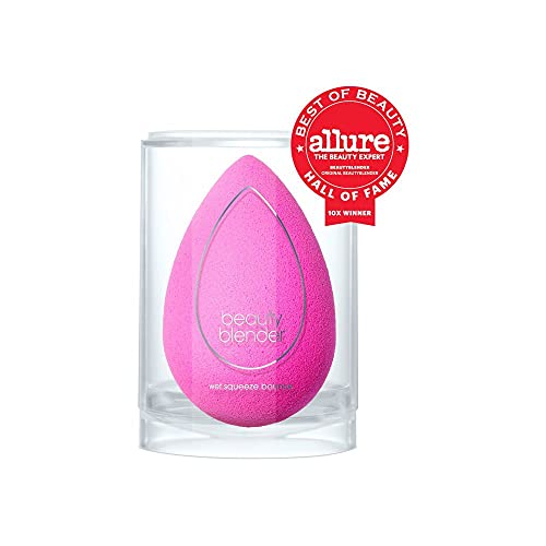 The BEAUTYBLENDER Original Pink Blender Makeup Sponge for blending liquid Foundations, Powders and Creams. Flawless, Professional Streak Free Application Blend, Vegan, Cruelty Free and Made in the USA