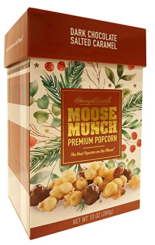 Moose Munch Premium Dark Chocolate Salted Caramel Popcorn Box