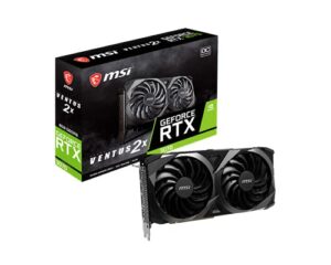 msi gaming geforce rtx 3070 lhr 8gb gdrr6 256-bit hdmi/dp nvlink torx fan 2 ampere architecture oc graphics card (ventus 2x)