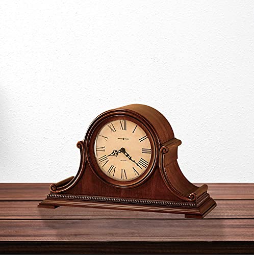 Howard Miller Hampton Mantel Clock 630-150 – Windsor Casual with Quartz, Dual-Chime Movement