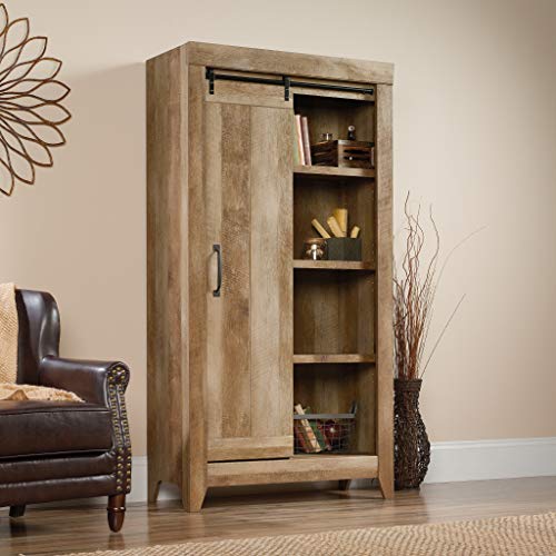 Sauder Adept Storage Cabinet, Craftsman Oak finish