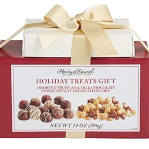 Harry and David Sweet Treats Tower Duo Box, Red, gold, brownc, 10 ounces