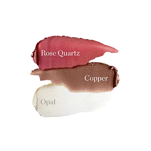 Ogee Sculpted Face Stick (TRIO) Crystal Contour Collection - Certified Organic Bronzer, Blush & Highlighter