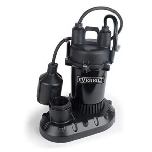 everbilt hdps50w submersible aluminum sump pump, black