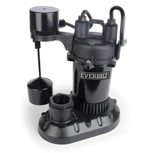 everbilt 1/3 hp aluminum sump pump with vertical switch