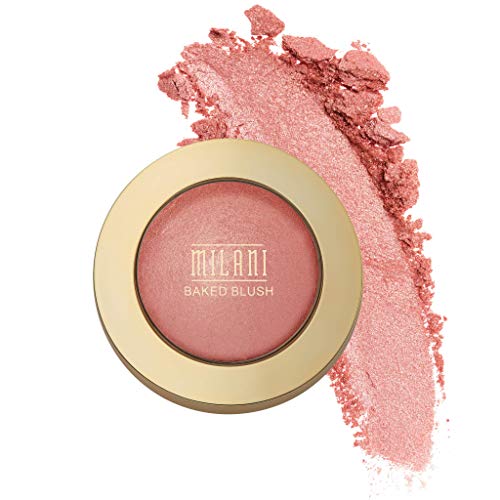 Milani Baked Blush - Petal Primavera (0.12 Ounce) Cruelty-Free Powder Blush - Shape, Contour & Highlight Face for a Shimmery or Matte Finish