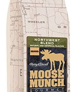 Moose Munch Gourmet Ground Coffee by Harry & David, 12 oz bag (Northwest Blend)