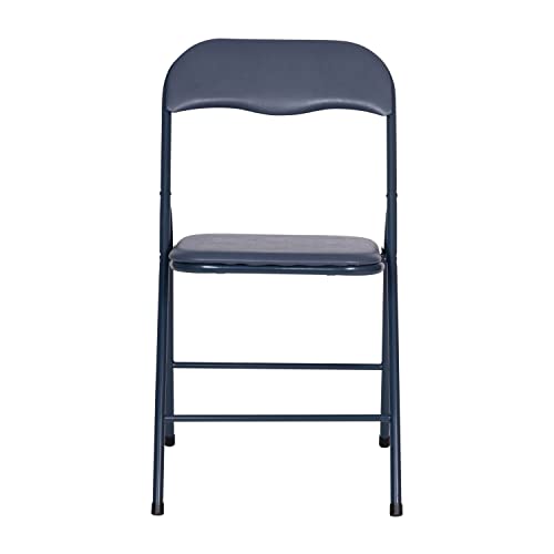 Flash Furniture 5 Piece Navy Folding Card Table and Chair Set