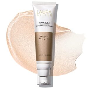 laura geller new york spackle super-size – champagne glow – 2 fl oz – skin perfecting primer makeup with hyaluronic acid – long-wear foundation face primer