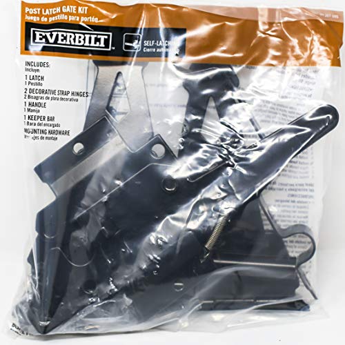 Everbilt Black Post Latch Set