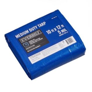 everbilt py004 12 ft. x 16 ft. blue medium duty general purpose tarp