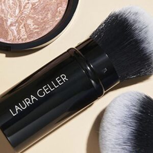 LAURA GELLER NEW YORK Retractable Airbrush Kabuki Brush for All Face Makeup & Foundation for Liquid, Cream and Powder Face Makeup With Aluminum Handle