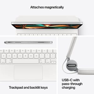 Apple Magic Keyboard for iPad Pro 12.9-inch (6th, 5th, 4th and 3rd Generation) - US English- White