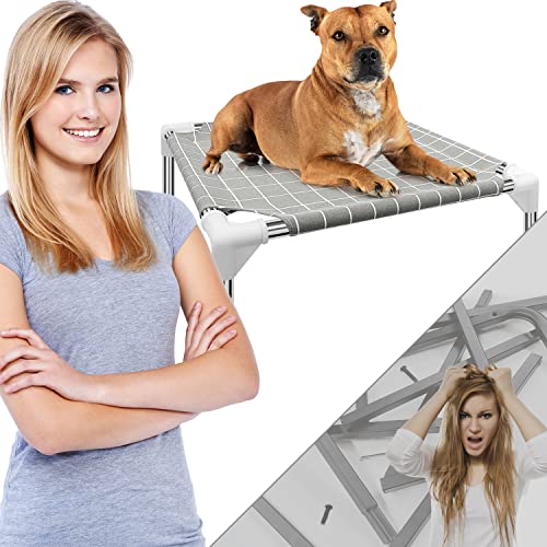 Tensorsine ® Elevated Pet Bed Dog Cot- Pet Bed for Small Dogs | Raised Dog Bed for Indoor and Outdoor Use for Small Pets