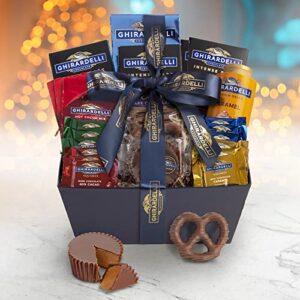 Ghirardelli Chocolate Grand Dessert Gift Basket by A Gift Inside, 1 Count, 3 pounds