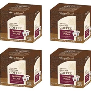 Harry & David Coffee in Single Serve Cups, 4/18 ct boxes (72 Count) (Caramel Pecan)