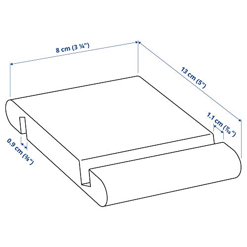 IKEA Bergenes Holder for Mobile Phone Tablet Bamboo 104.579.99, Length: 5" Width: 3 ¼ "