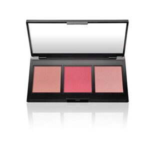 laura geller new york multitasking eye lip cheek palette cream to powder trio, pink