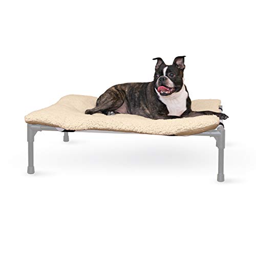 K&H Pet Products Original Pet Cot Microfleece Pad - Tan, Medium 25 X 32 Inches