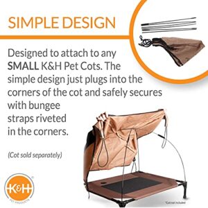 K&H PET PRODUCTS Pet Cot Canopy - Tan, Small 17 X 22 Inches